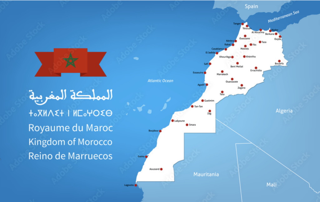 Morocco Map - Moroccan Diaspora